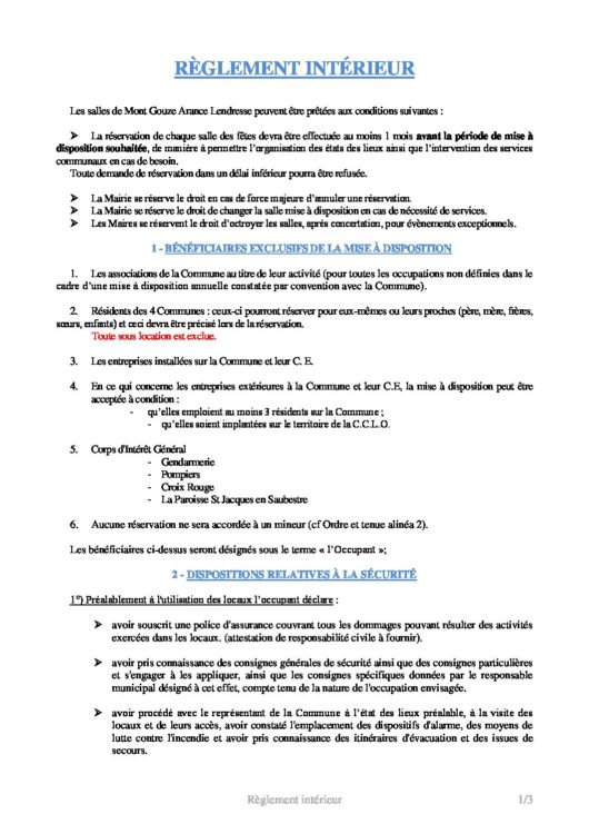 PDF REGLEMENT INTERIEUR SECURITE PDF Télécharger Download